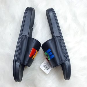 Target | Shoes | Mens Pride Rainbow Black Slide Sandals | Poshmark